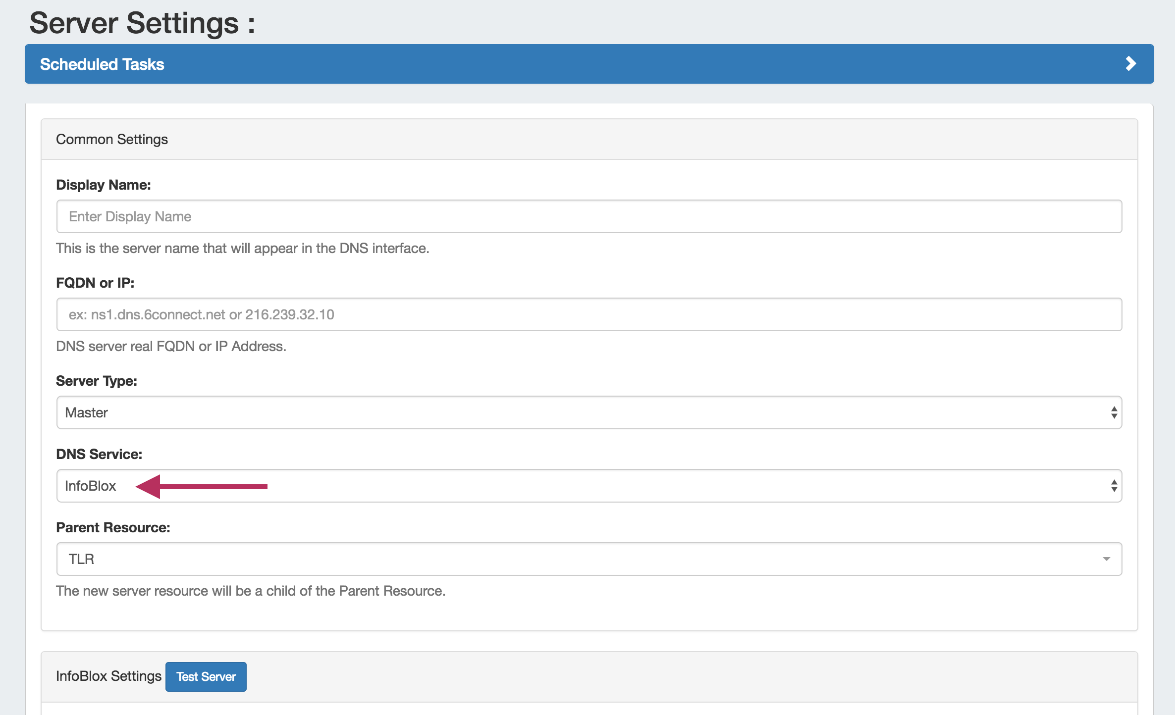 InfoBlox Zone Import - Documentation - 6connect Documentation